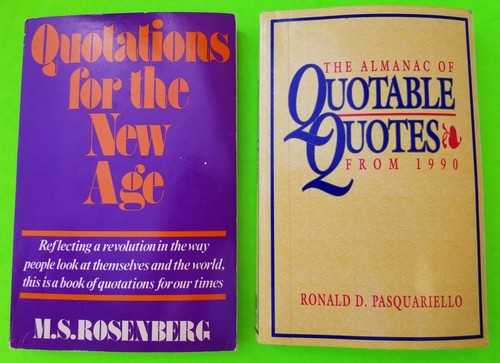 Almanac Of Quotes From 1990 & Quotations For The New Age - both 1st ...