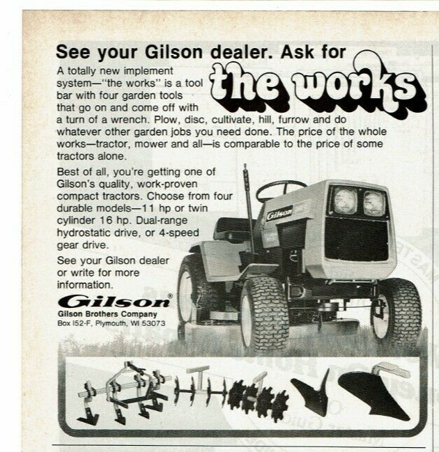 Vintage Print Ad 1979 Gilson Brothers Company The Works Compact ...