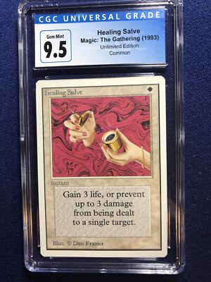 MTG Unlimited Healing Salve CGC 9.5 GEM MINT (Blue Label 10) 1993 | eBay
