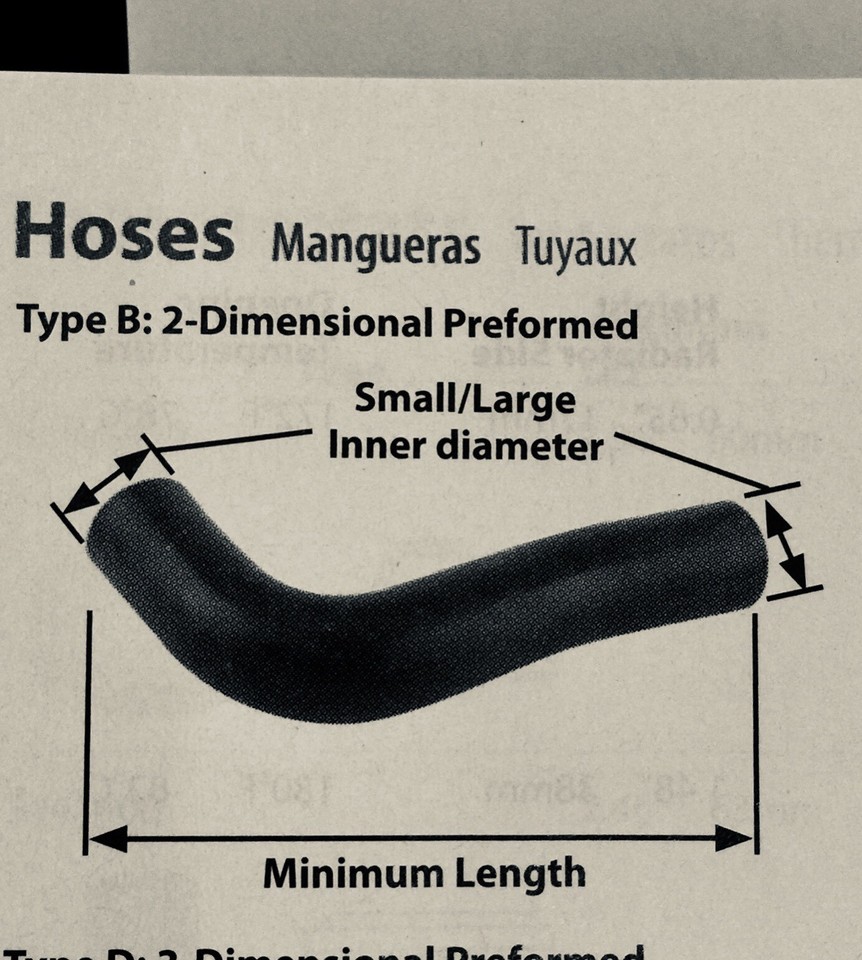 1542467 Hyster Forklift Upper Radiator Hose | eBay