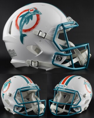 MIAMI DOLPHINS NFL Football Helmet (1973-1979) | eBay
