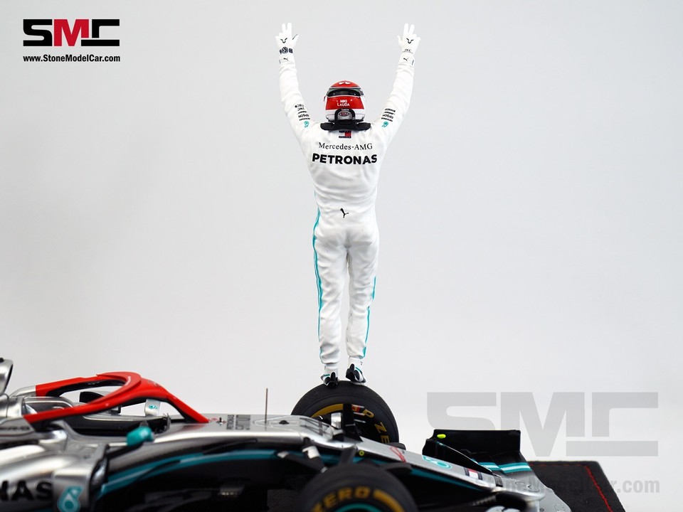 Mercedes AMG F1 W10 #44 Lewis Hamilton Monaco GP 2019 6x WDC 1:18 Spark ...