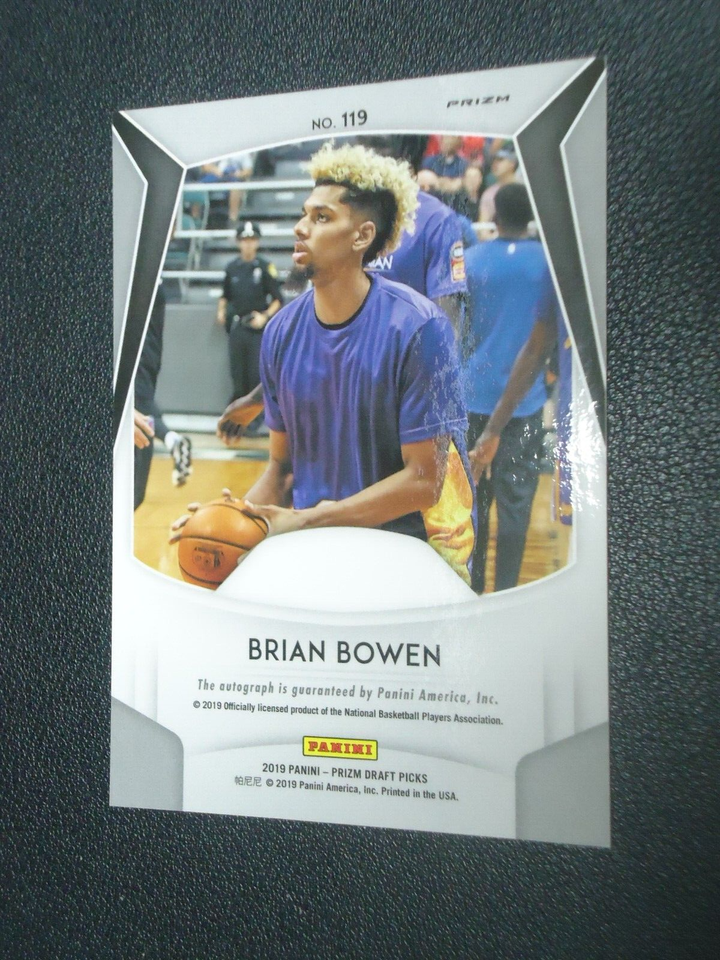 Brian Bowen 2019 PANINI PRIZM DRAFT PICKS GREEN RC AUTO Card #119 | eBay