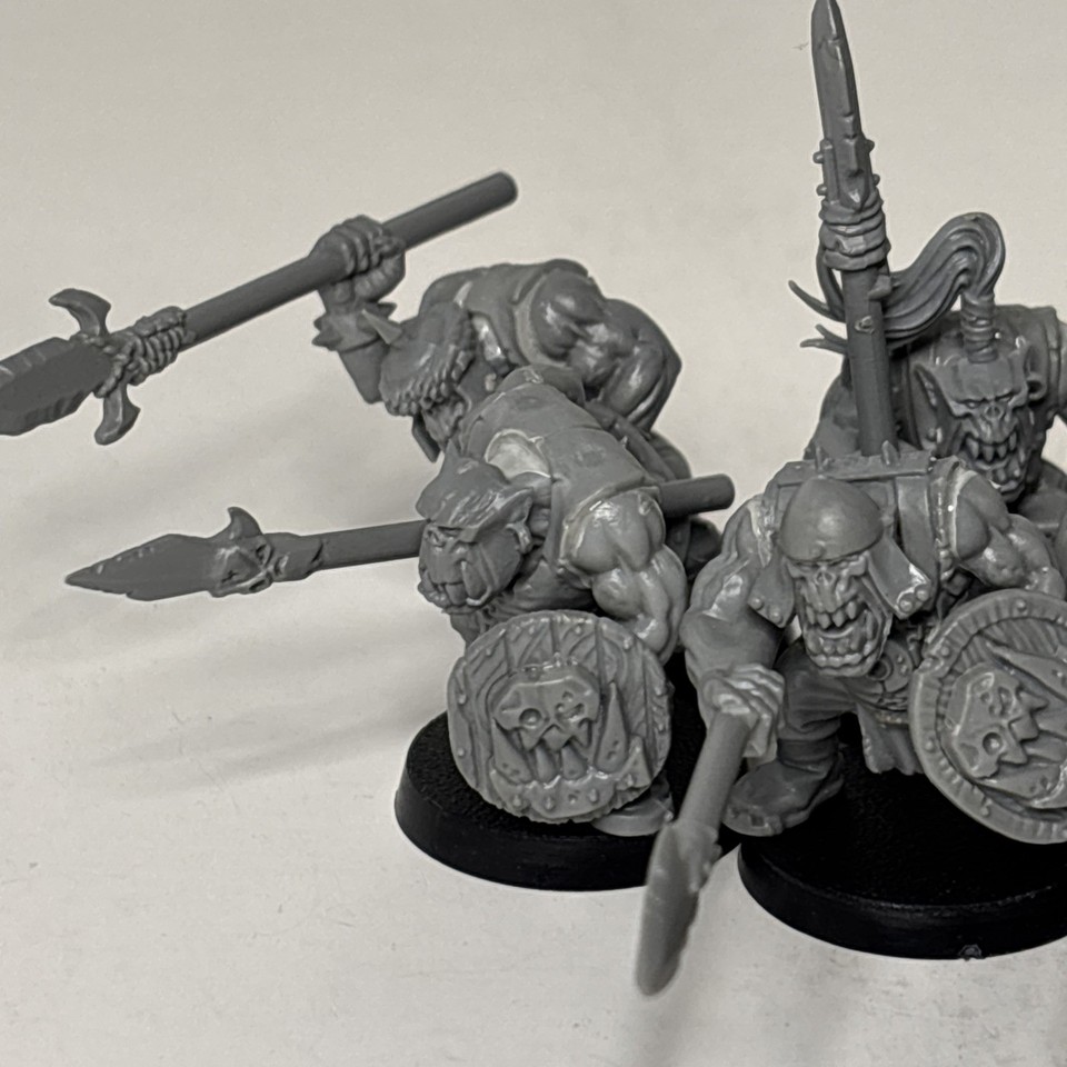 Warhammer Fantasy of Orcs Spear Boyz Regiment Warhammer Old World x10 ...