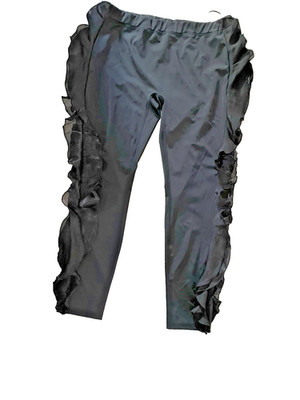 AKRIA PLUS 1X HIGH WAISTED RUFFLE LEG PANTS Clubbing | eBay