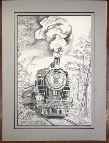 Signed Louisville & Nashville 152 Steam Locomotive Debbie Bedini AP ...