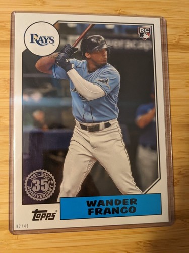 Wander Franco 2022 Topps Series 1 5x7 Jumbo 1987 35th Rookie Card RC # ...