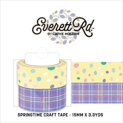 Everett Rd. Springtime Washi Tape 2/Pkg 15mm X3.3yds | eBay Australia
