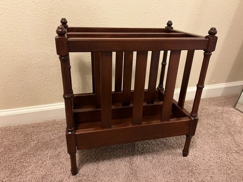 Vintage Butler Magazine Rack/Book Newspaper Holder | eBay