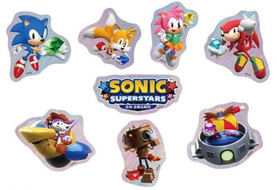 PS4 PS5 Switch Sonic Superstars 8 Hologram Stickers Set Brand New | eBay