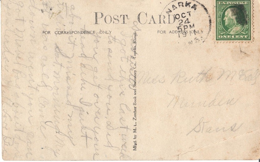 Vtg Postcard-Public School, Narka, Kansas, 1911 | eBay