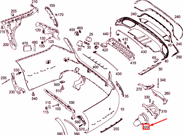 Mercedes-Benz a 2134903301 Genuine OEM Exhaust Pipe Tip Left Side for ...