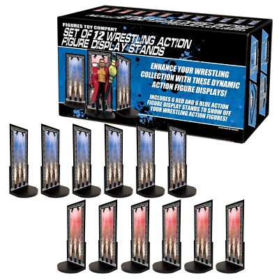 Set of 12 Display Stands for WWE & AEW Wrestling Action Figures | eBay