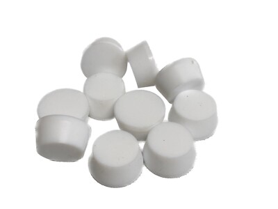 (10/Pack) Laboratory 24/12 Solid PTFE Teflon Stopper Plugs White | eBay
