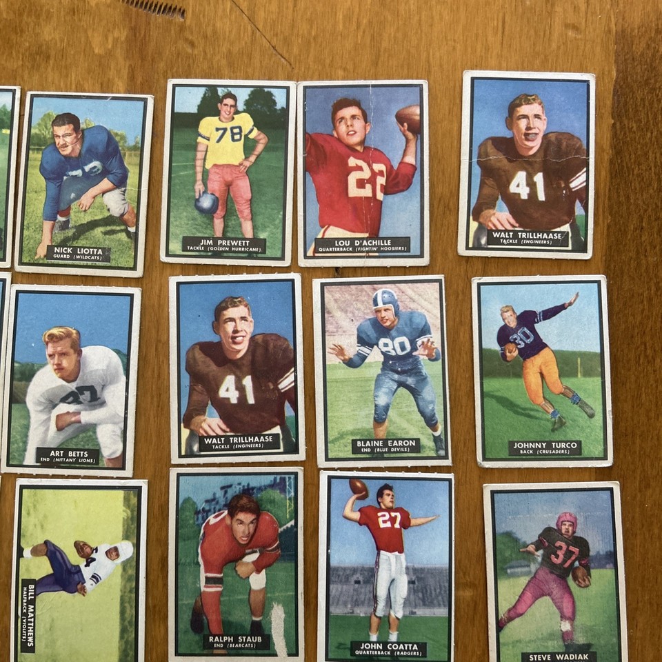 1951 Topps Magic Football Lot Of 60 Cards Vintage Good Condition | eBay