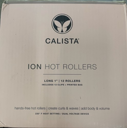 Calista Tools Ion Hot Rollers 12 - 1" Short 1.25" Medium Clips Stand ...