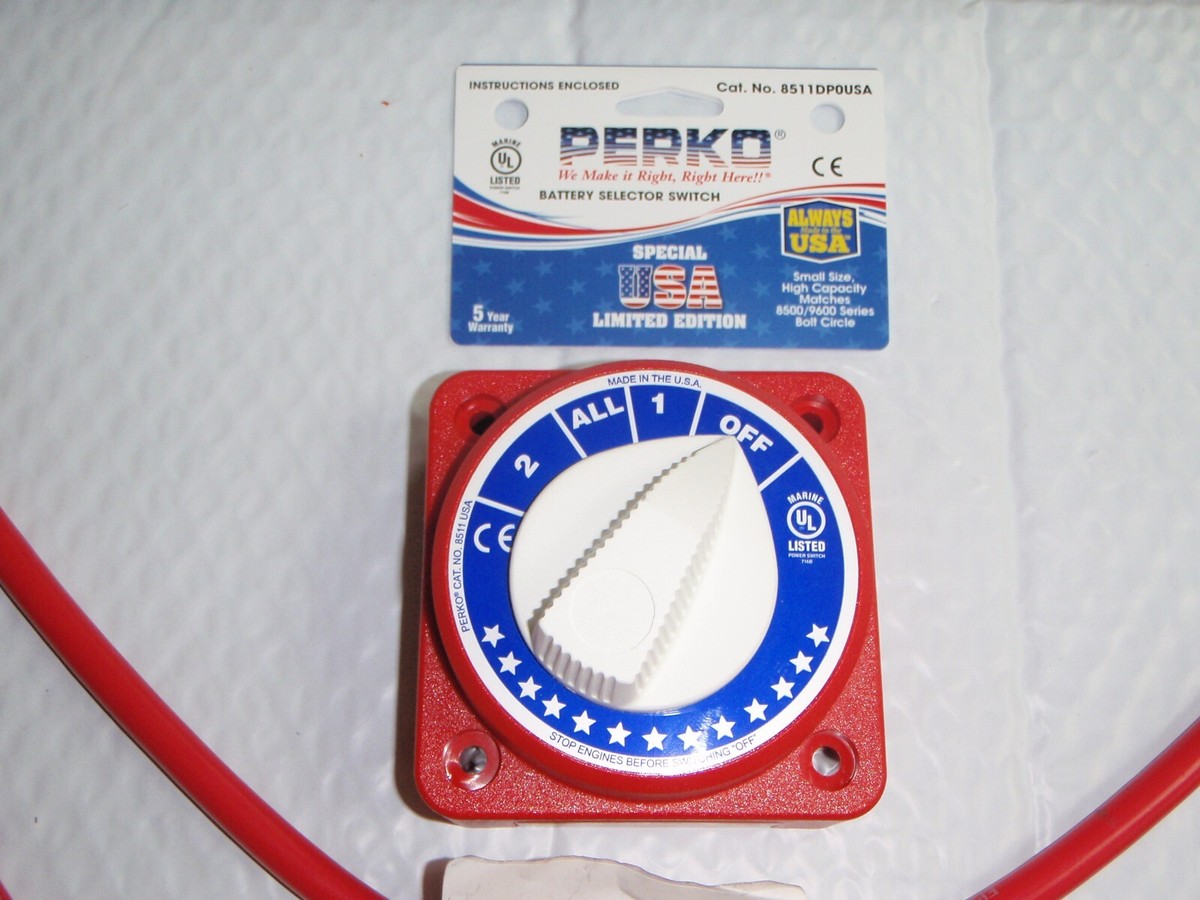 Boat Battery Switch Perko 8511DP Marine Battery Selector Switch ...