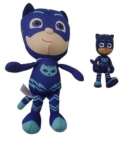 PJ Masks Catboy 8" Blue Plush Stuffed Toy Figure By Just Play And 3-1/2 ...
