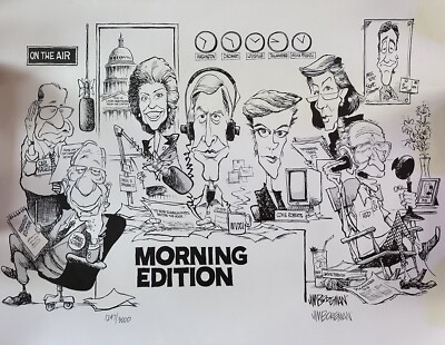 Jim Borgman Signed "Morning Edition" WVXU 24x18 Cartoon Print ...