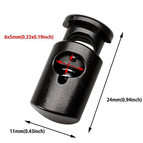 Plastic Cord Lock End Spring Stop Toggle Stoppers Heavy Duty Cord Lock ...