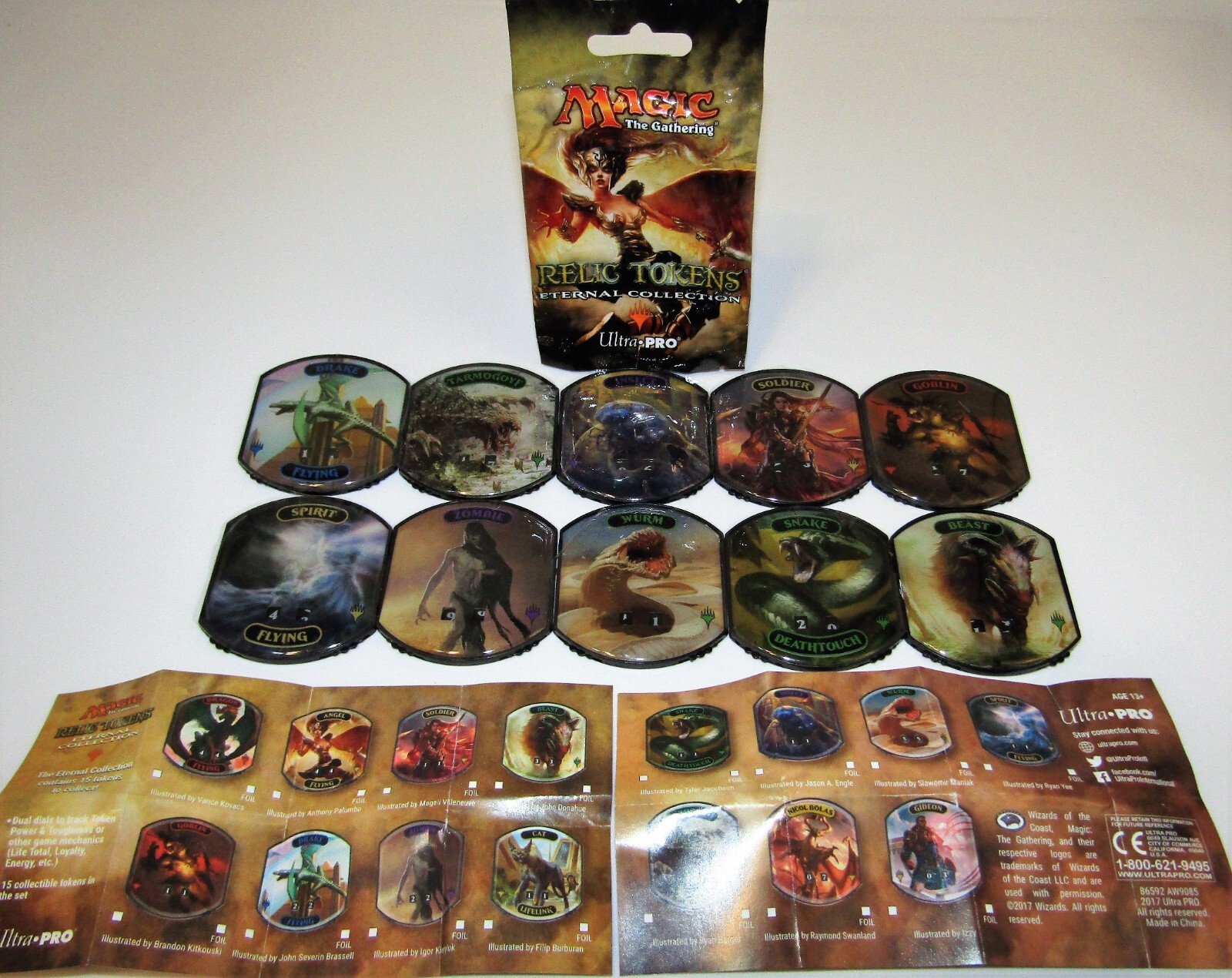 2017 Ultra Pro Magic the Gathering Relic Tokens Eternal Lot of (10 ...