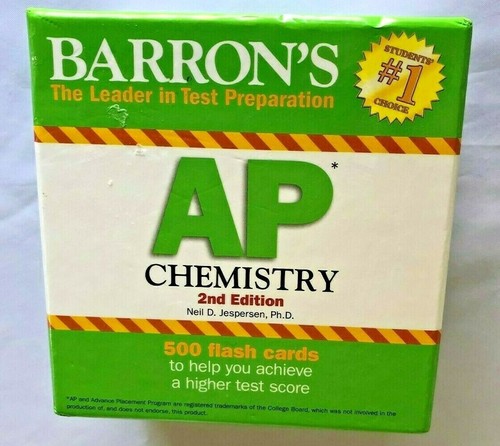 BARRON'S 5X5" AP CHEMISTRY FLASH CARDS - New | eBay