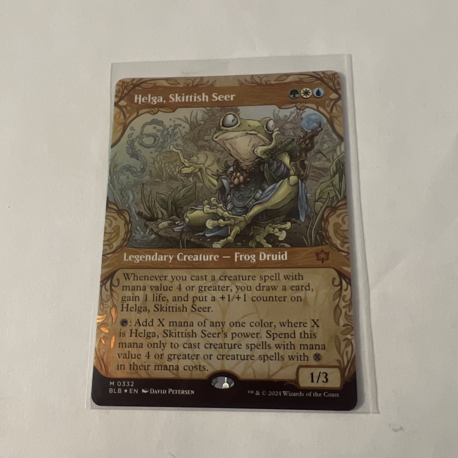 MTG Magic the Gathering Helga, Skittish Seer (332/427) Bloomburrow NM ...