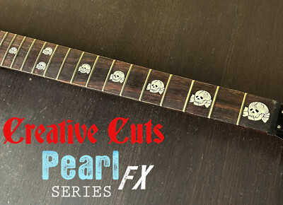 Jeff Hanneman Slayer All Skull ESP MOP Fret Markers Inlay Decals 4 BASS ...