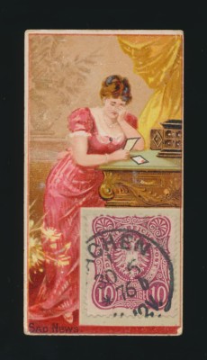 1889 N85 Duke's Cigarettes POSTAGE STAMPS ("Genuine Foreign") -Sad News ...