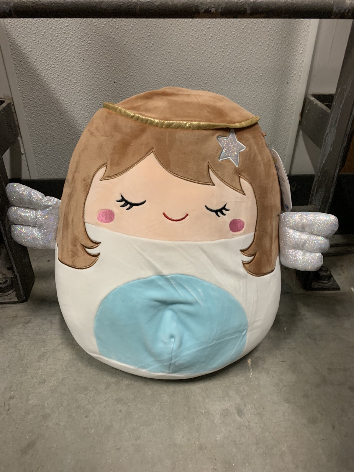 Squishmallow 12” Nicky The Angel - Holiday Official Kellytoy - Cute And ...