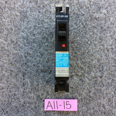 Siemens ED41B020 20A Circuit Breaker 1 pole 277 vac 20 amp ED ed41b020 ...