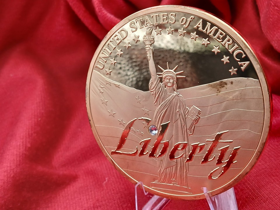 2015 Statue of Liberty Symbols of Freedom Commemorative Proof 70mm ...