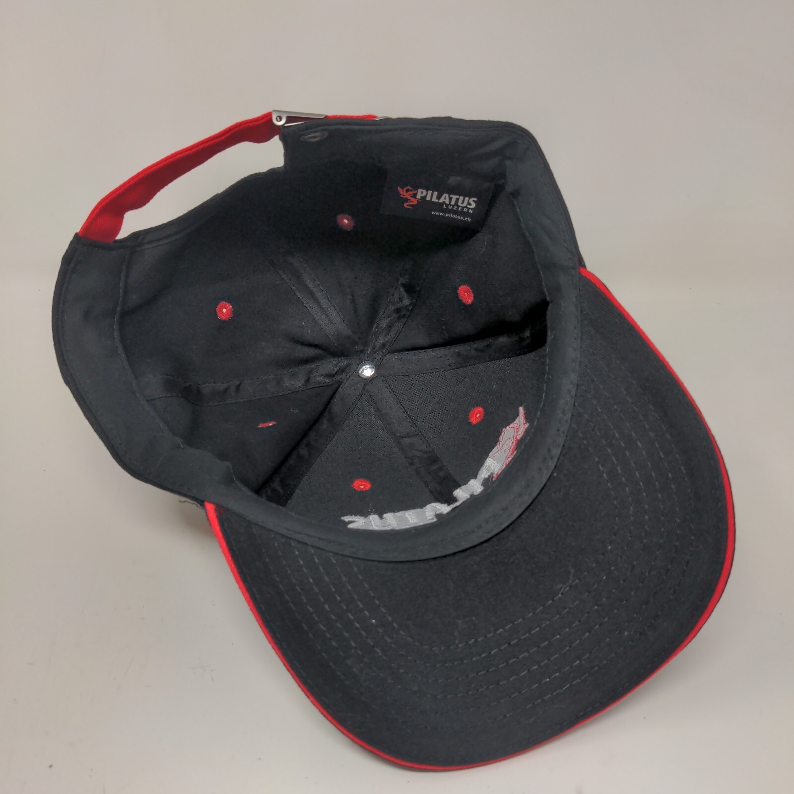 Pilatus Luzern Men's Slideback Hat Black Embroidered … - Gem