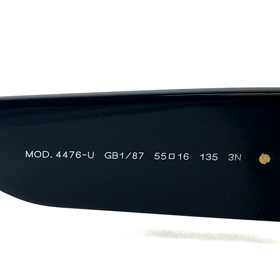Versace Sunglasses MOD.4476-U GB1/87 Black Gold Oval Frames w/ Dark ...