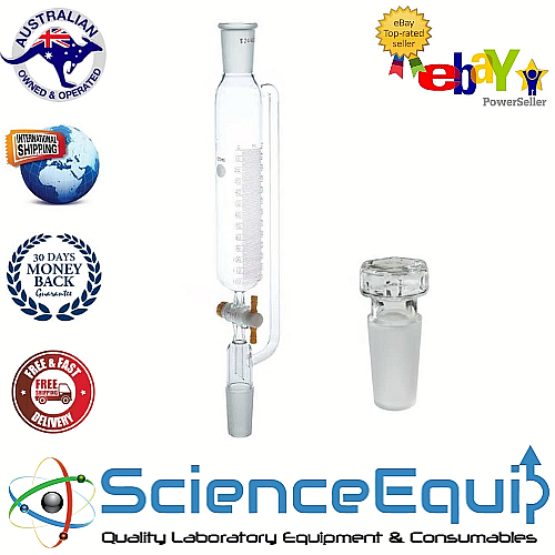 Constant Pressure Equalizing Addition Funnel 250ml Graduated 24/29 PTFE ...