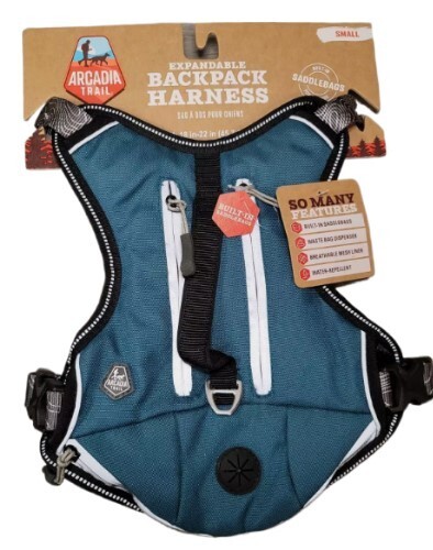 NEW + FREE GIFT...Arcadia Trail Dog Expandable Backpack Harness-SMALL ...