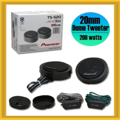 PIONEER TS-S20 3/4" 20MM CAR AUDIO HIGH POWER COMPONENT DOME TWEETERS ...