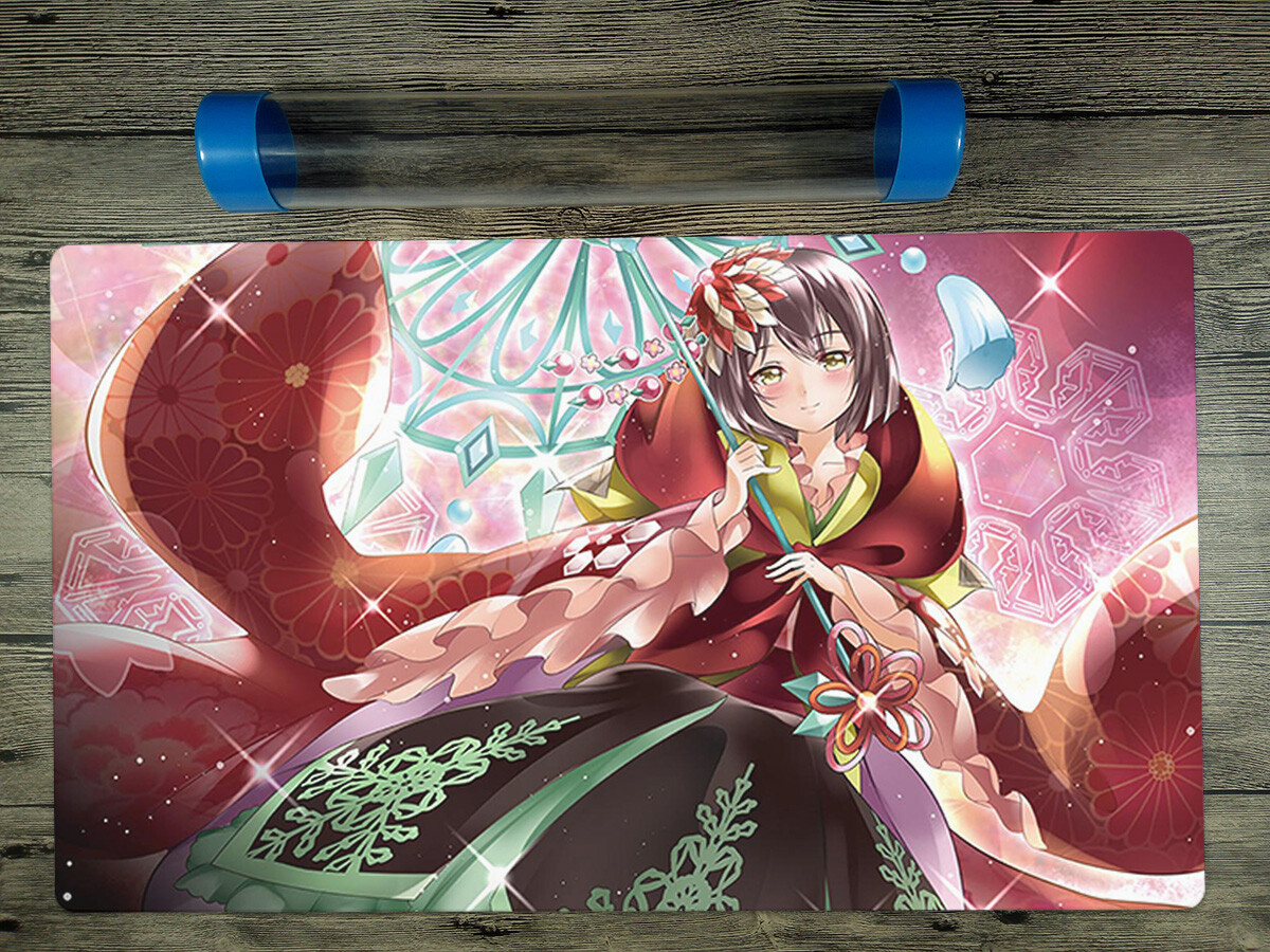 Ygomat Kanzashi the Rikka Deck Custom Trading Card Game Playmat Free ...