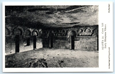 POSTCARD Hyderabad Govt Archaeological Dept Ajanta 2 XII Early ...