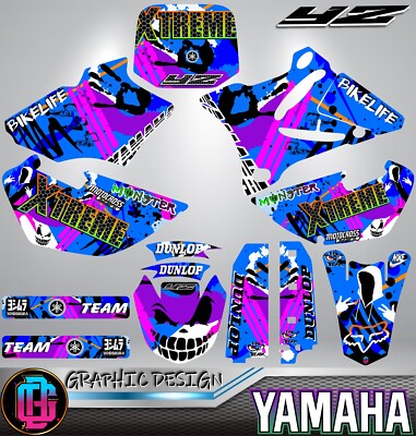 Graphics Kit Decals Yamaha Yz 85 2002-2014 ATV Graphics Kit Decals ...