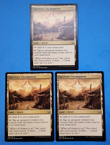 3x Survivors' Encampment Hour of Devastation Mtg Magic Card Colorless ...