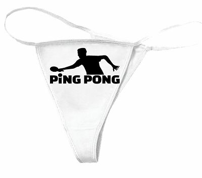 Damen String Tanga PING PONG - TISCHTENNIS - TISCHTENNISSCHLÄGER ...