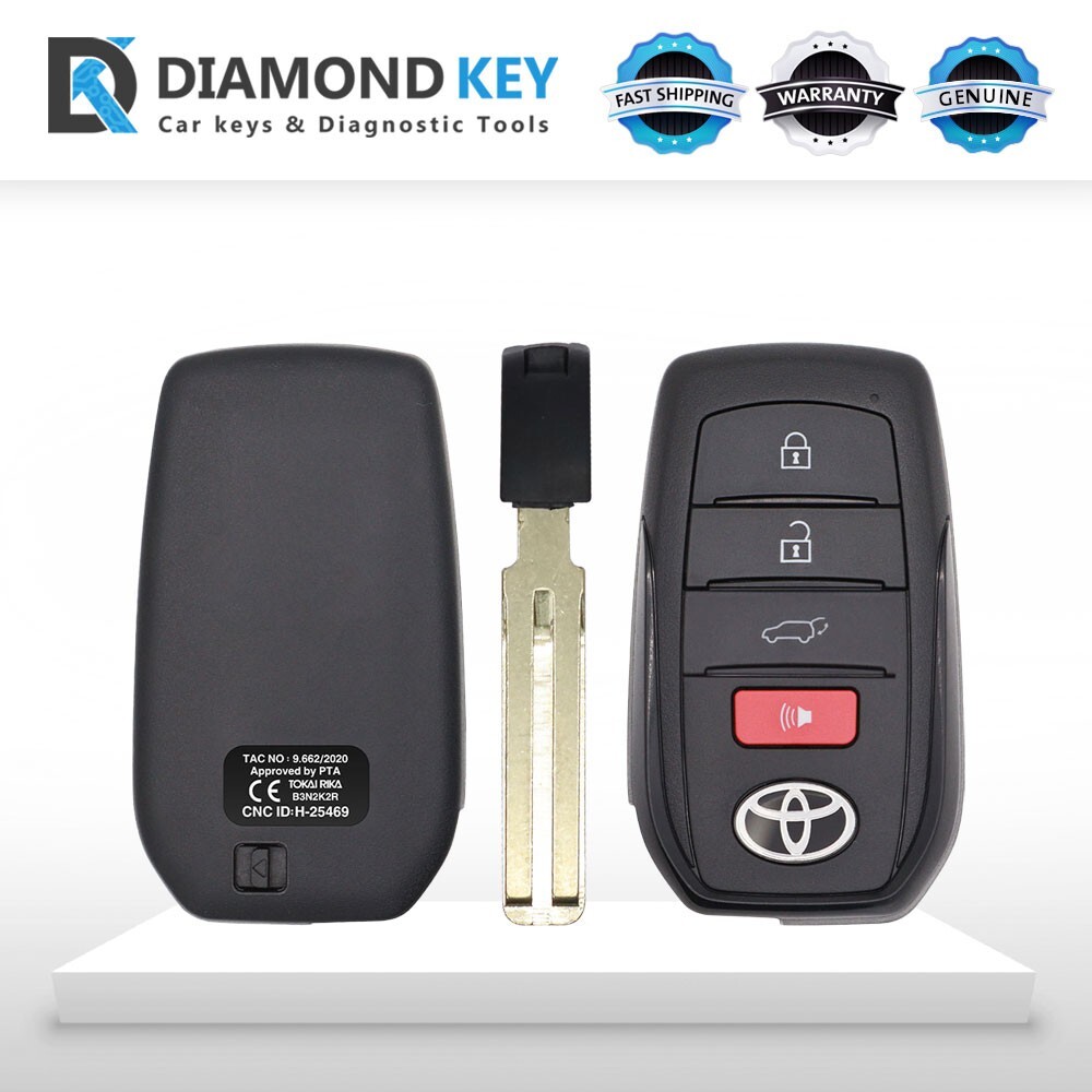 OEM 2022 TOYOTA LAND CRUISER SMART KEYS 4BUTTONS 433MHZ - B3N2K2R ...