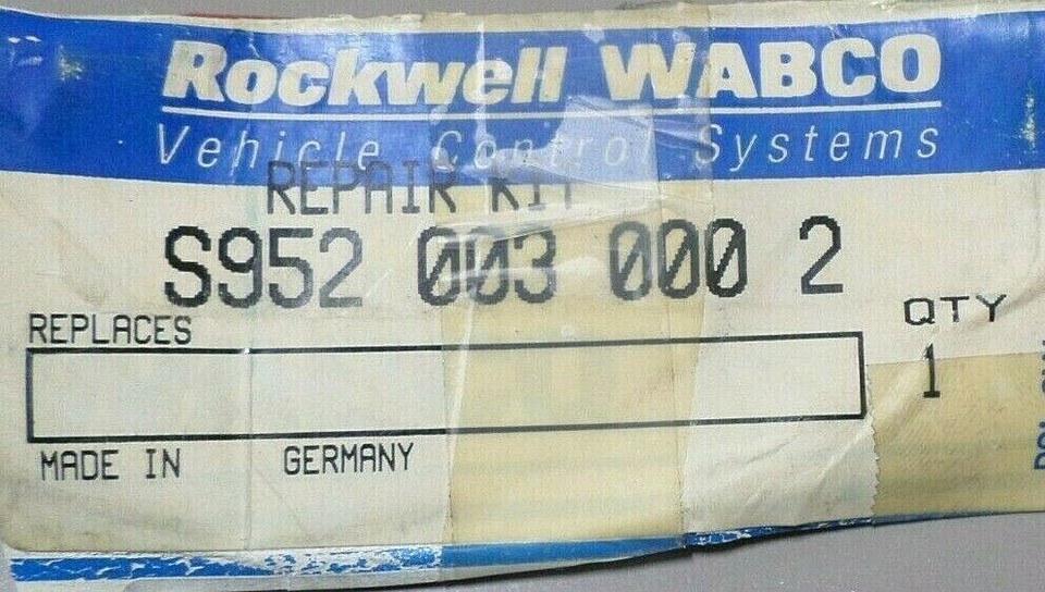 Rockwell WABCO S952 003 000 2 Repair Kit | eBay