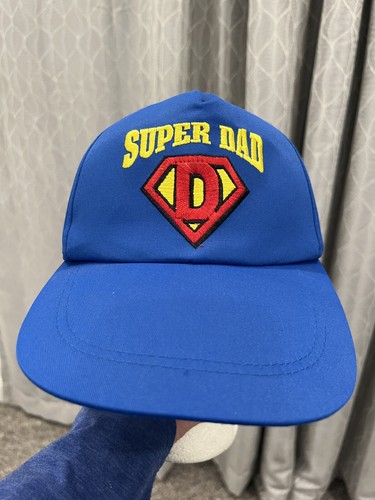 SUPER DAD with Superman Logo Red Yellow w/ D in middle not S. Hat Cap ...