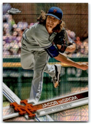2017 Topps Chrome PRISM Jacob DeGrom New York Mets #184 | eBay