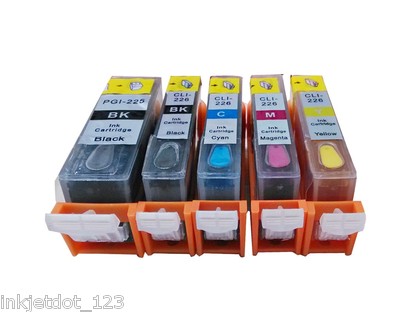 Refillable ink cartridges for Canon PGI-225 CLI-226 PIXMA MX882 MX892 ...