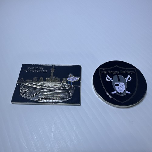 Lot of 2 Las Vegas Raiders Sign & Stadium Welcome To Las Vegas ...