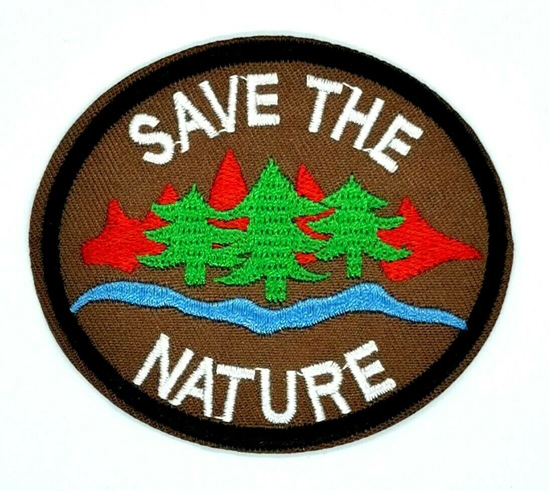 Save The Nature Embroidered Iron Sew On Patch 1739 | eBay