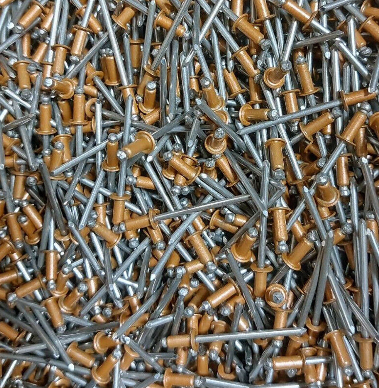 Full Stainless Steel Rivets Painted #43, 1/8" Diameter x 3/8" Colored ...
